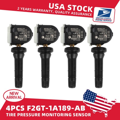 4Pcs F2GZ-1A189-A TPMS Tire Pressure Monitoring Sensor for FORD F-150 ...