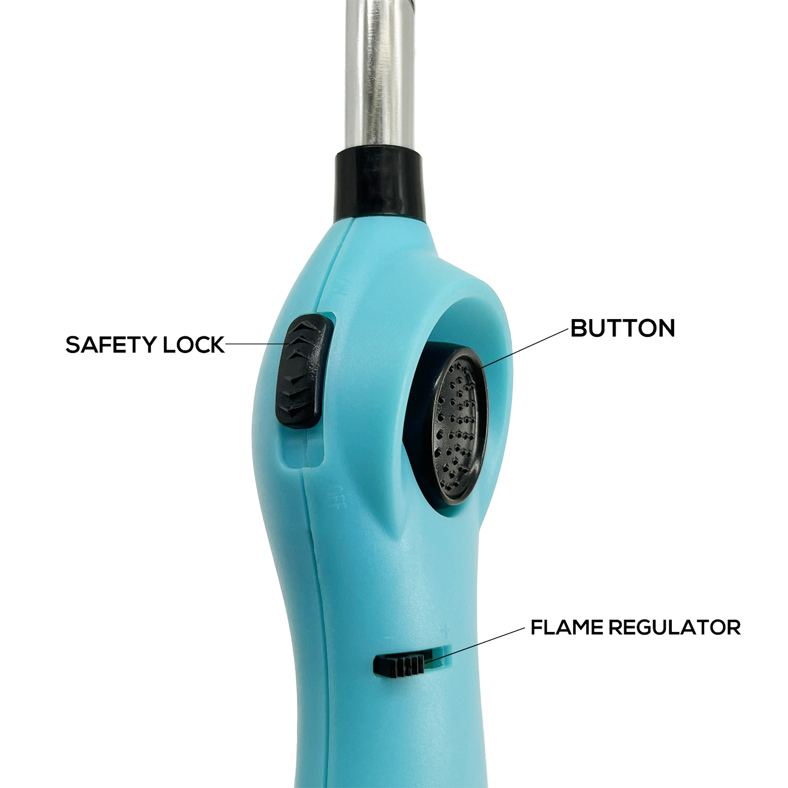 Mini Candle Lighter Long Neck with Safety Lock Butane Already Filled ...