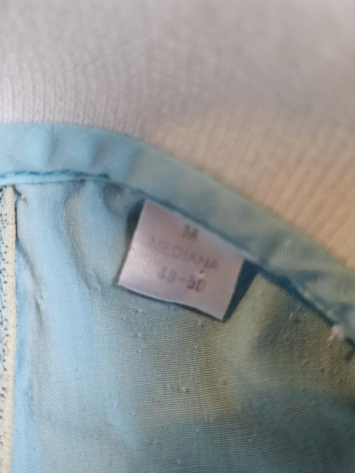 Vintage Gallini Leisure Wear Polo Top Blue White Colour Block Large 80s ...