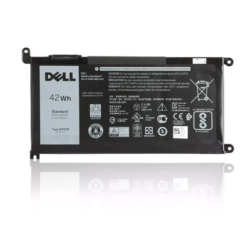 OEM Genuine WDX0R WDXOR Battery For DELL Inspiron 5378 5567 5568 5765 ...