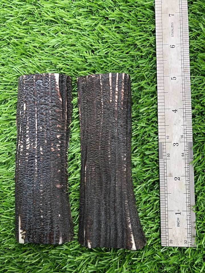 30-Pairs Stag Bone KNIFE HANDLE MATERIAL Premium SCALES 5 1/2”X 1.5”X ...