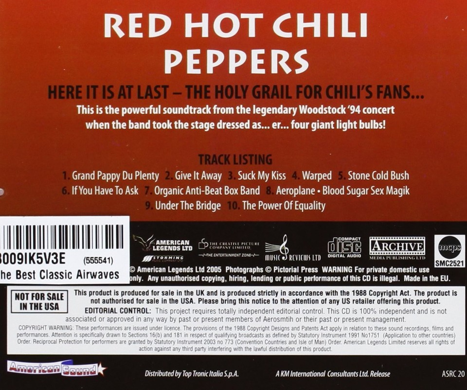 Red Hot Chili Pepper The Best Classic Airwaves (CD) | eBay