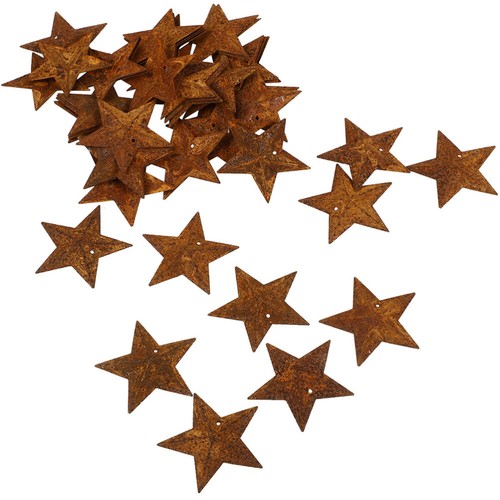 30 Pcs Iron Rusty Pentagram Country Tin Steel Stars Metal for Crafts | eBay