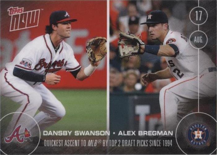 2016 Topps Now - Alex Bregman, Dansby Swanson #366 /923 (RC) for sale ...