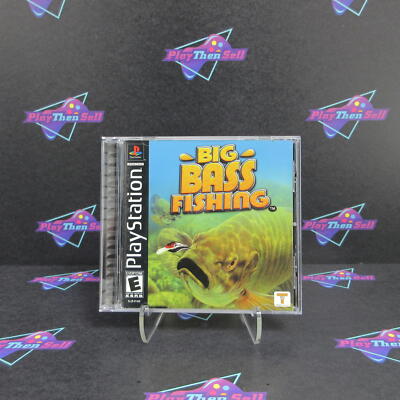 Big Bass Fishing PS1 PlayStation 1 + Reg Card - Complete CIB ...