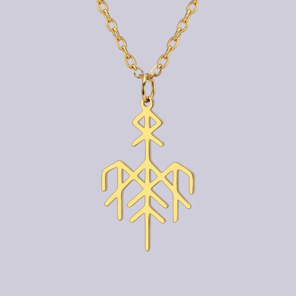 Wardruna Symbol Necklace Elder Futhark Nordic Vikings Runes Pendant ...