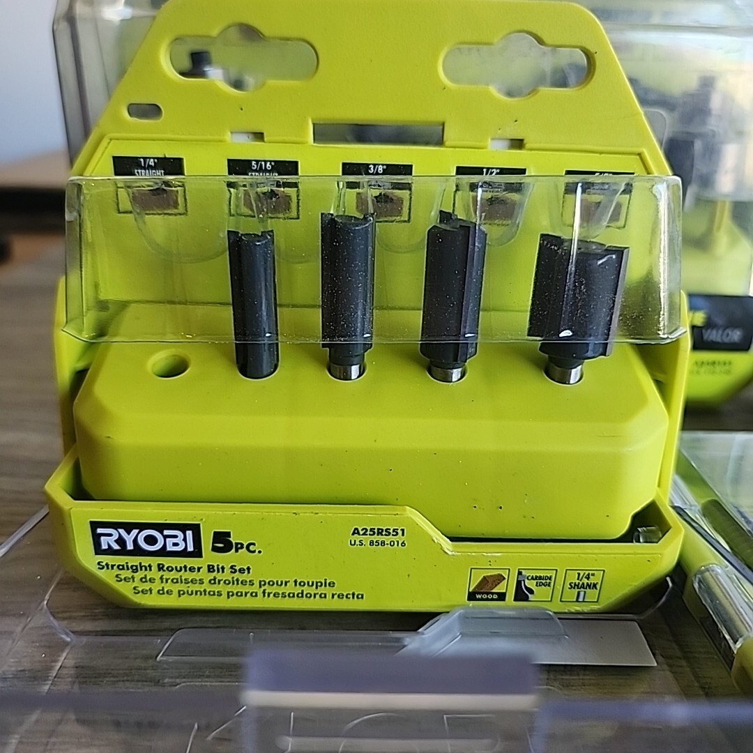 Mixed Condition Lot Ryobi Accessories Drill Bits Kits Router Bits Belt ...