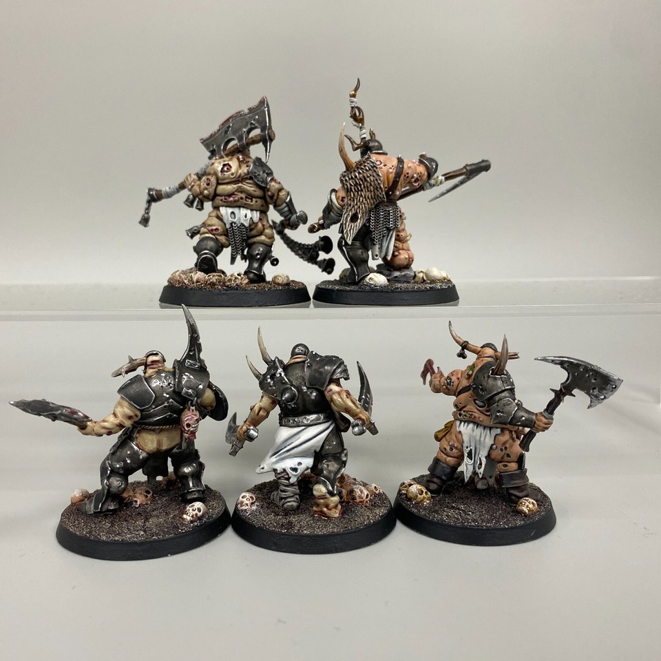 5 PUTRID BLIGHTKINGS WARHAMMER AGE OF SIGMAR MAGGOTKIN DE NURGLE CHAOS ...