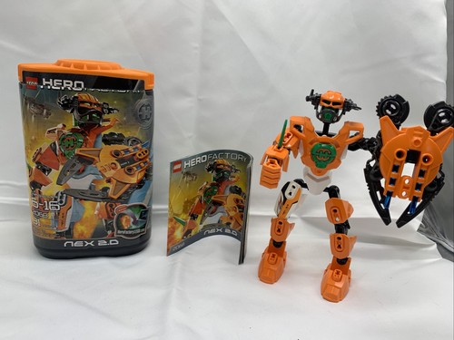 100% Complete & Retired Lego Hero Factory Nex 2.0 (2068) w/ Canister ...