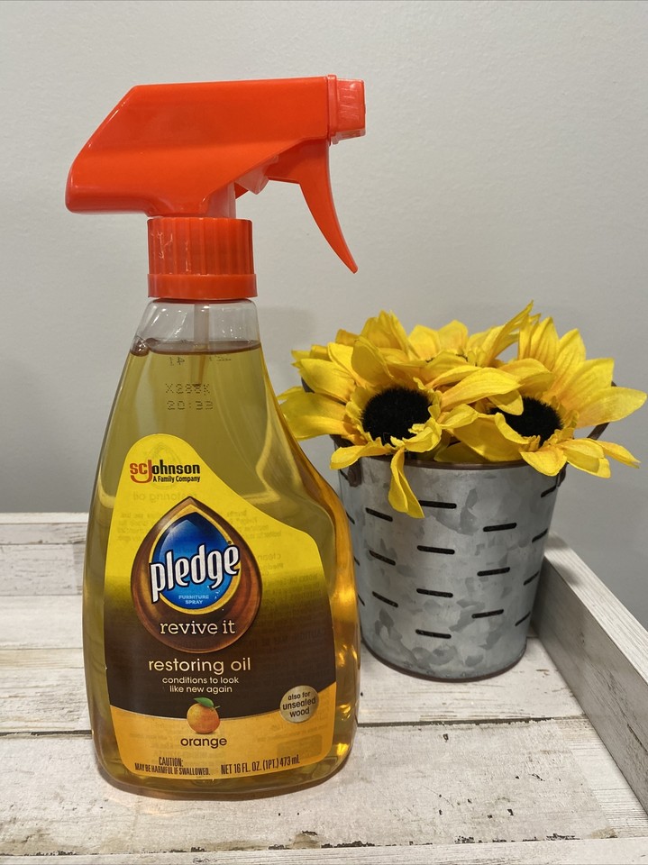 X2 PLEDGE REVIVE IT Restoring Oil Spray 16 Oz. Sealed - Unsealed Wood ...