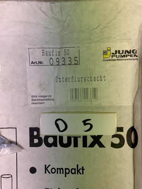 jung pumpen Baufix 50 Unterflurbehälter Schmutzwasser-hebeanlage online ...