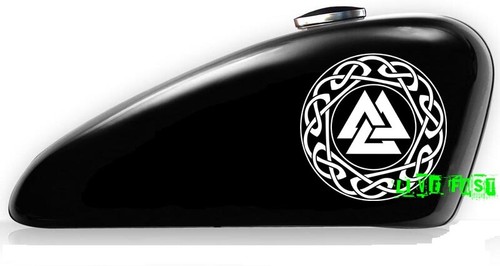 VALKNUT RUNE SYMBOL DECAL VINYL STICKER asatru viking odin thor norse ...