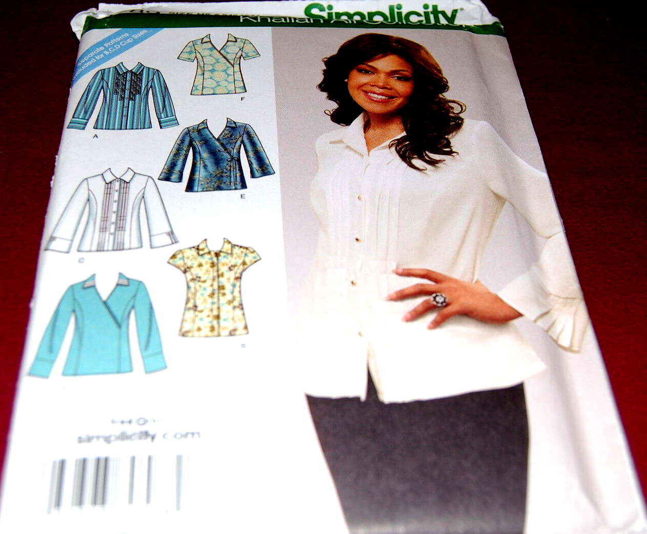 Simplicity Pattern # 3789 - Six Styles Women's Tops / Blouses - Size 6 ...