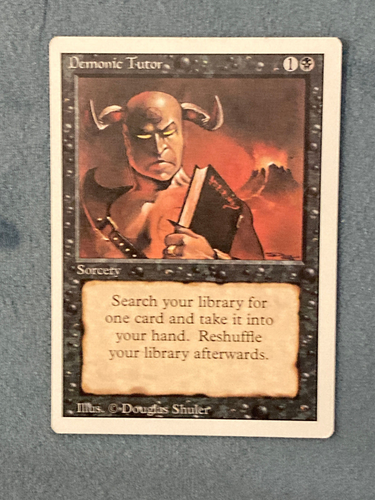 Demonic Tutor, Revised Edition, Magic the Gathering MTG | eBay