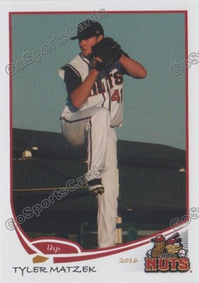 2016 Modesto Nuts Tyler Matzek RC Rookie Colorado Rockies | eBay