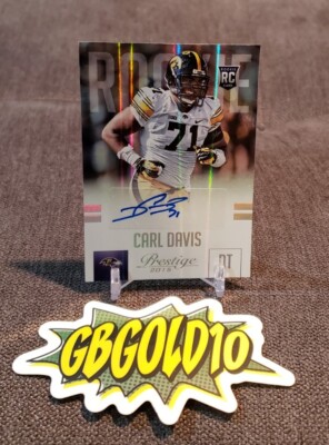 2015 Panini Prestige Extra Points Signatures /25 Carl Davis Rookie Auto ...