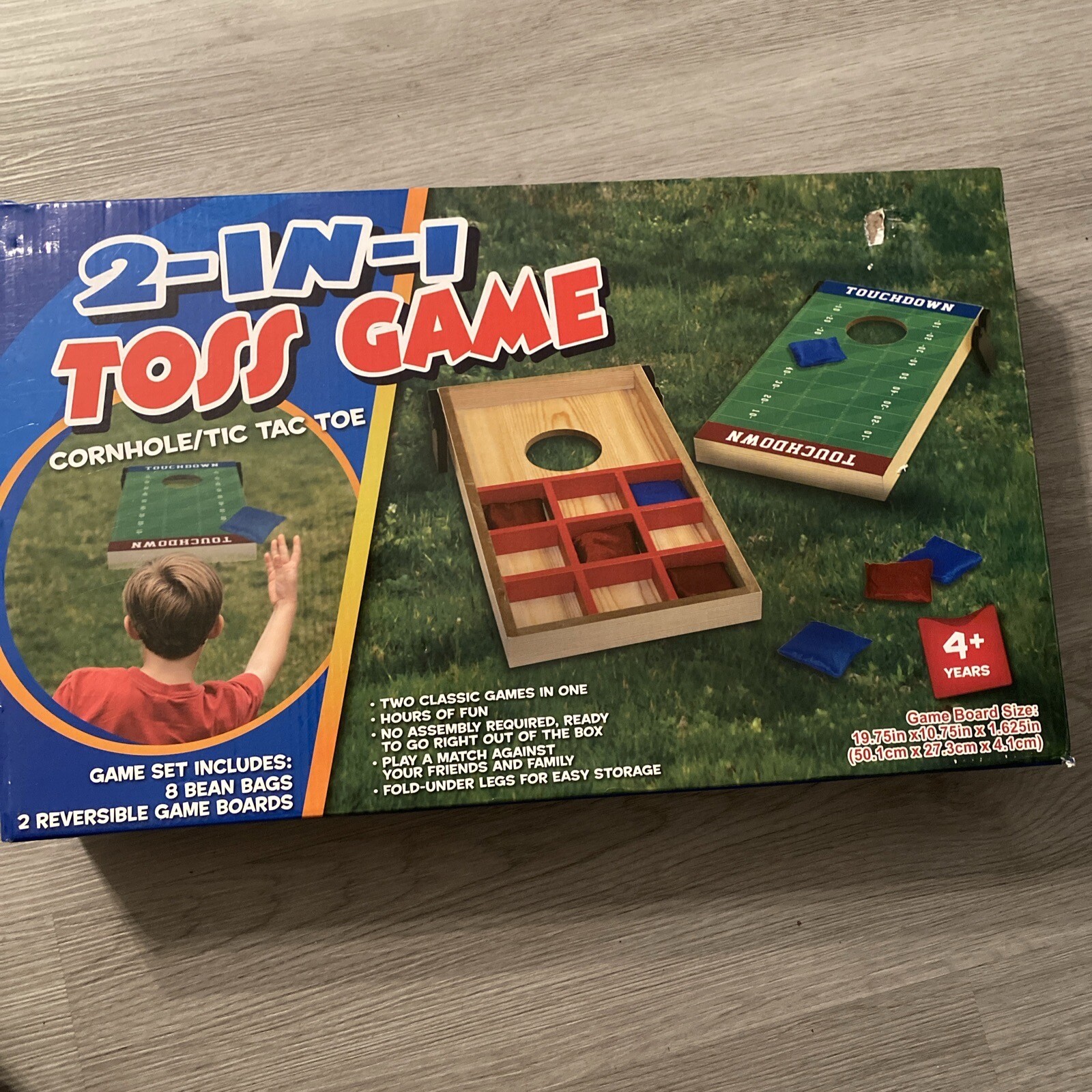 2 In 1 Toss Game Cornhole & Tic Tac Toe Indoor/Outdoor New | eBay