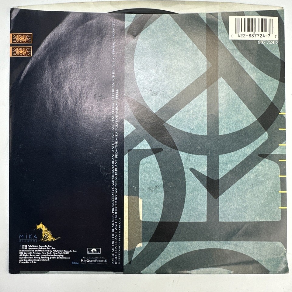 Deon Estus – Me Or The Rumours Record 45 RPM Vinyl | eBay