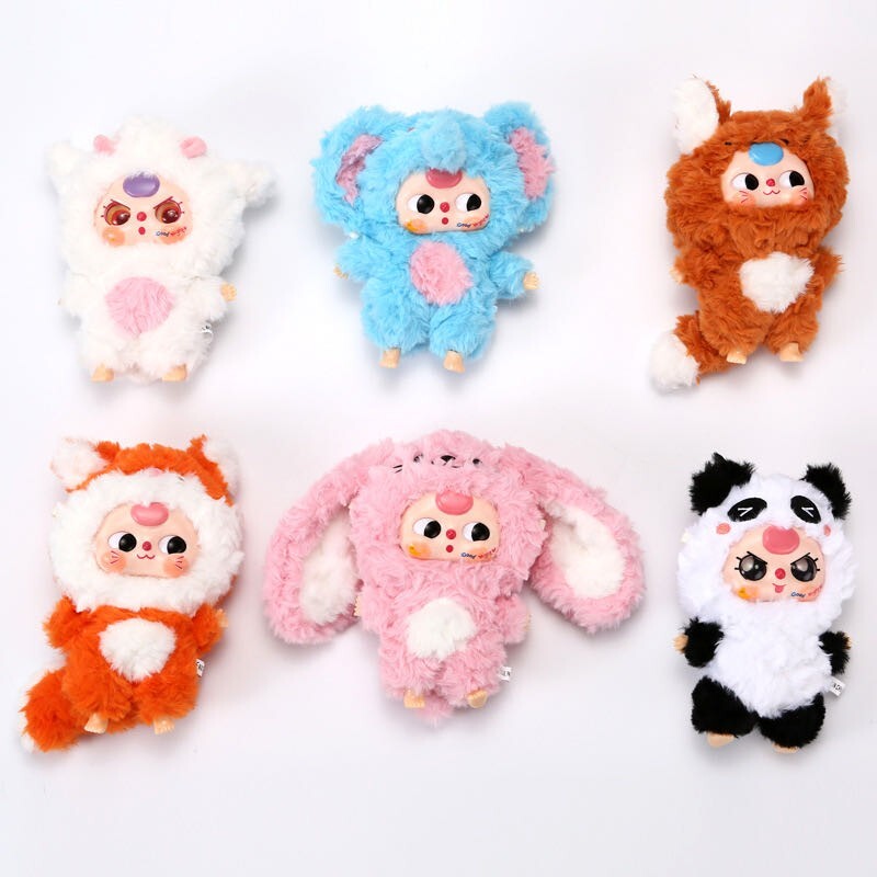 Baby Three Animal Party Series Plush Blind Box Baby Three V3 Figures ...