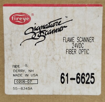 FIREYE 61-6625 Type 45FS1 24 VDC Flame Scanner Fiber Optic 61 6625 | eBay