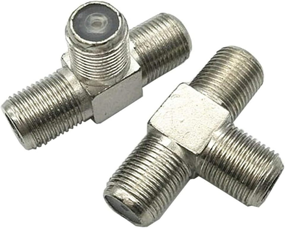 F-Type RG6 Coax Cable Splitter Combiner Adapter Connecter for TV Video ...