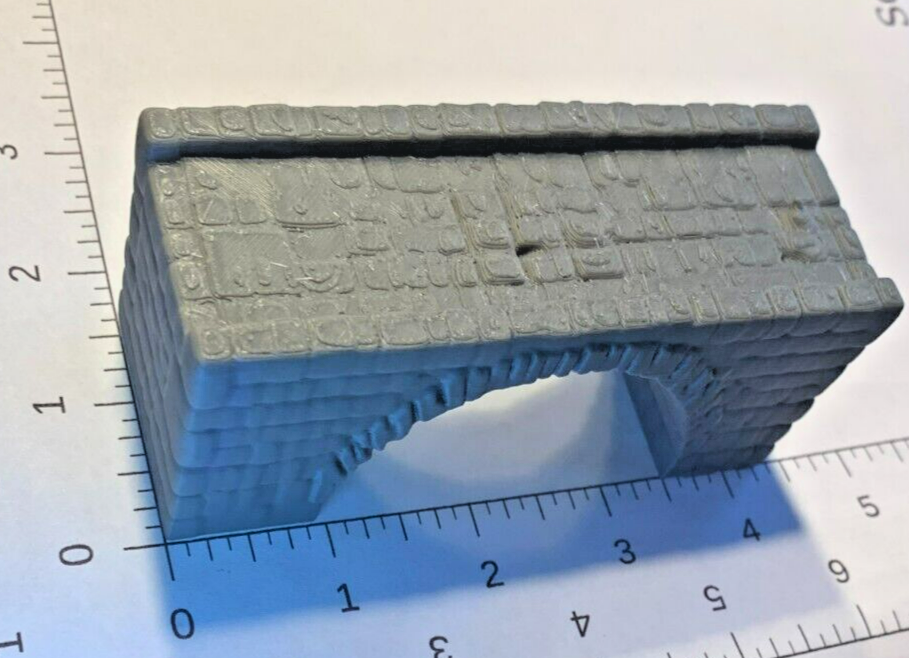 N Scale Stone Bridge - Single Track Bridge Model Railroad Scenery ...