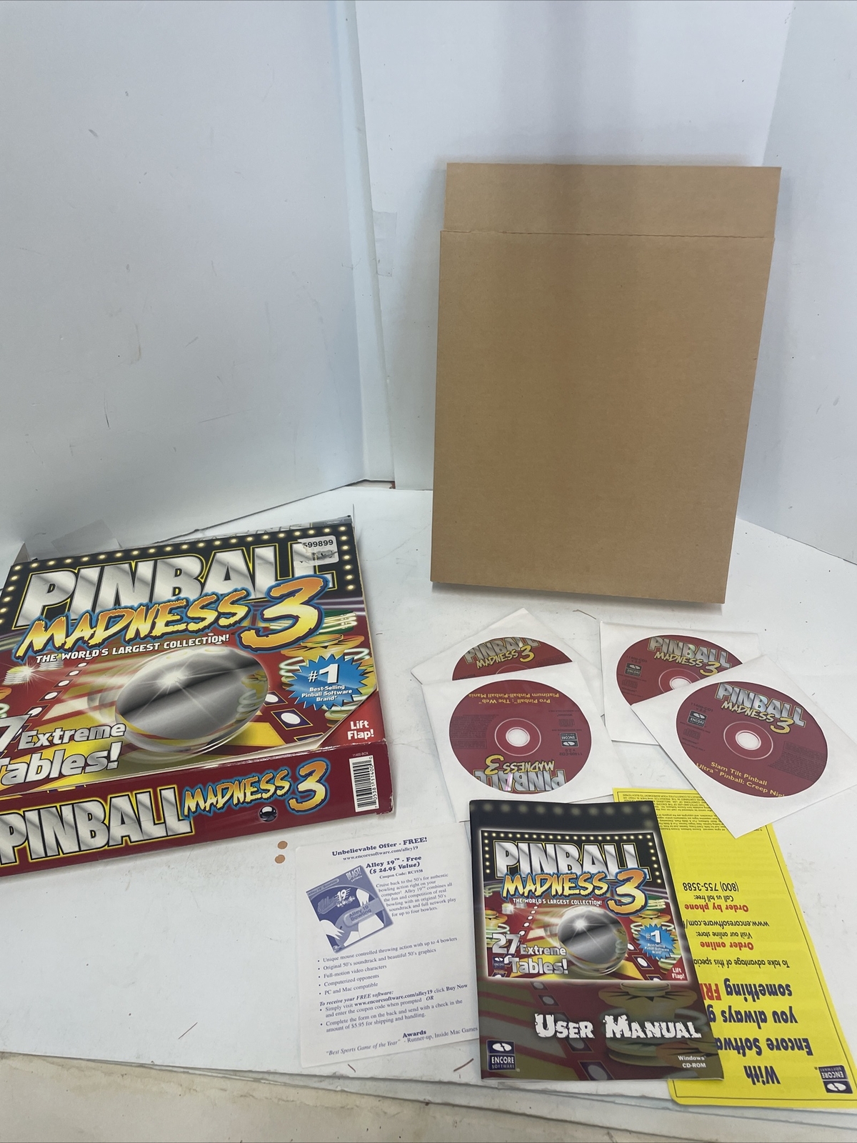Pinball Madness 3 In 1 Gold Collection (PC, 2000) - European Version ...