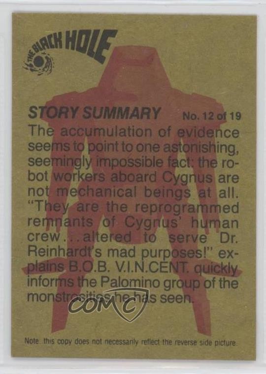 1979 Topps The Black Hole Lt Charles Pizer #9 0f6 | eBay