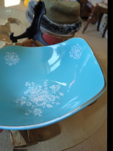 MIDWINTER Rhapsody Turquoise Serving Dish Salad Bowl Stylecraft ...