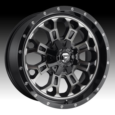 4/Fuel D561 Crush Machined Black DDT 18x9 6x135 / 6x5.5 19mm ...