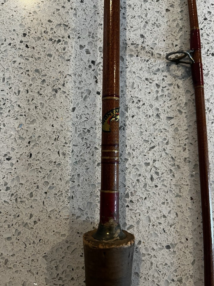 Vintage Montague Split Bamboo fly rod Sunbeam 75” two | eBay