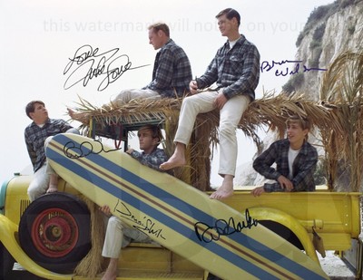 BEACH BOYS & BRIAN WILSON SIGNED PHOTO AUTOGRAPH POSTER SIGNATURE 8X10 ...
