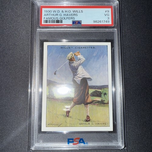 1930 Wills Famous Golfers #9 Arthur Havers PSA 2 | eBay