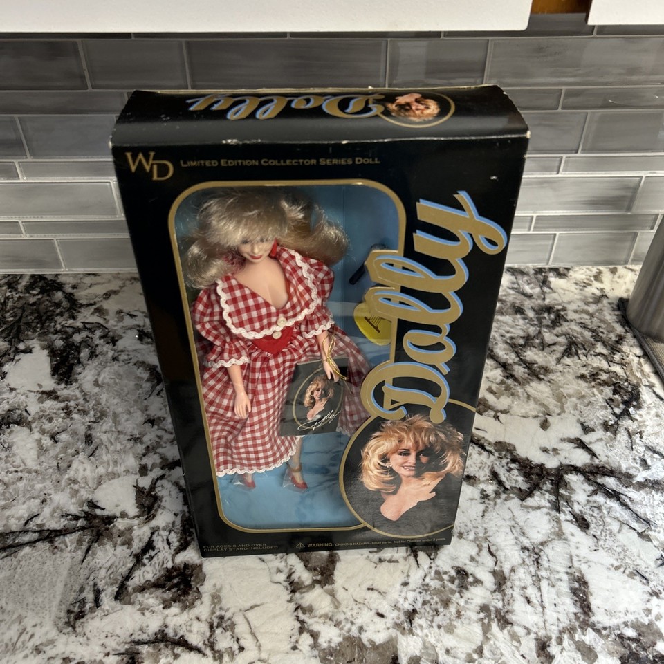 1996 Dolly Parton Doll WD Goldberger Limited Edition Red Gingham Dress NIB | eBay