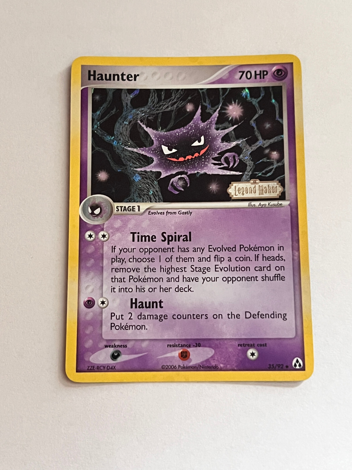 Pokémon TCG Haunter EX Legend Maker 35/92 Reverse Holo Uncommon | eBay