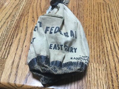 Vintage Bank. Cloth Money Bag. First Federal, East Gary, Randing, Inc ...