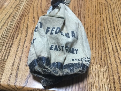 Vintage Bank. Cloth Money Bag. First Federal, East Gary, Randing, Inc ...