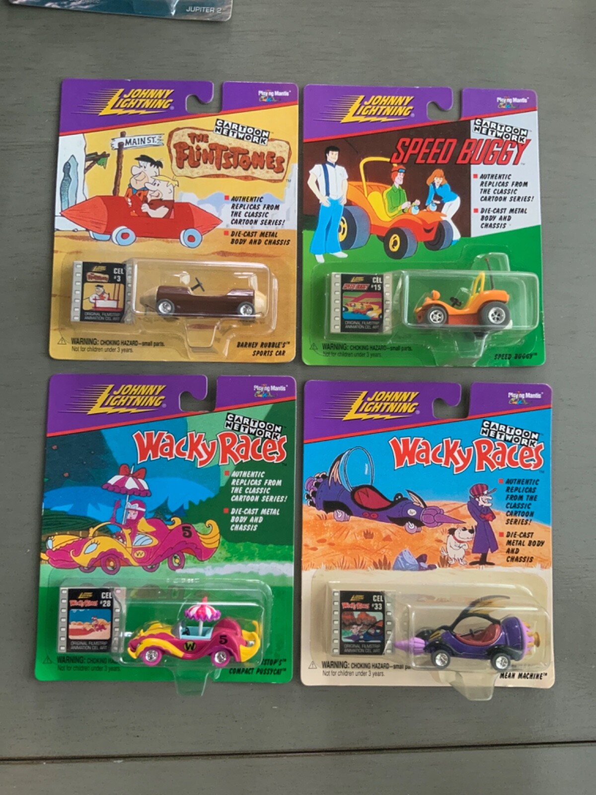 Johnny Lightning CARTOON NETWORK FLINTSTONES WACKY RACES SPEED BUGGY ...