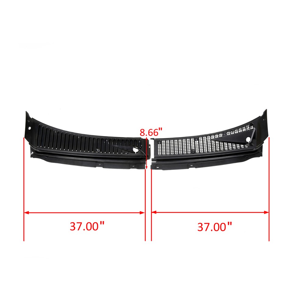 Ford F250 F350 Excursion Windshield Wiper Vent Cowl Screen Cover Panels ...
