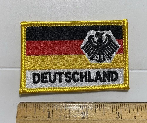 Deutschland Germany German Tricolor Flag 3.25” Long Embroidered Patch ...