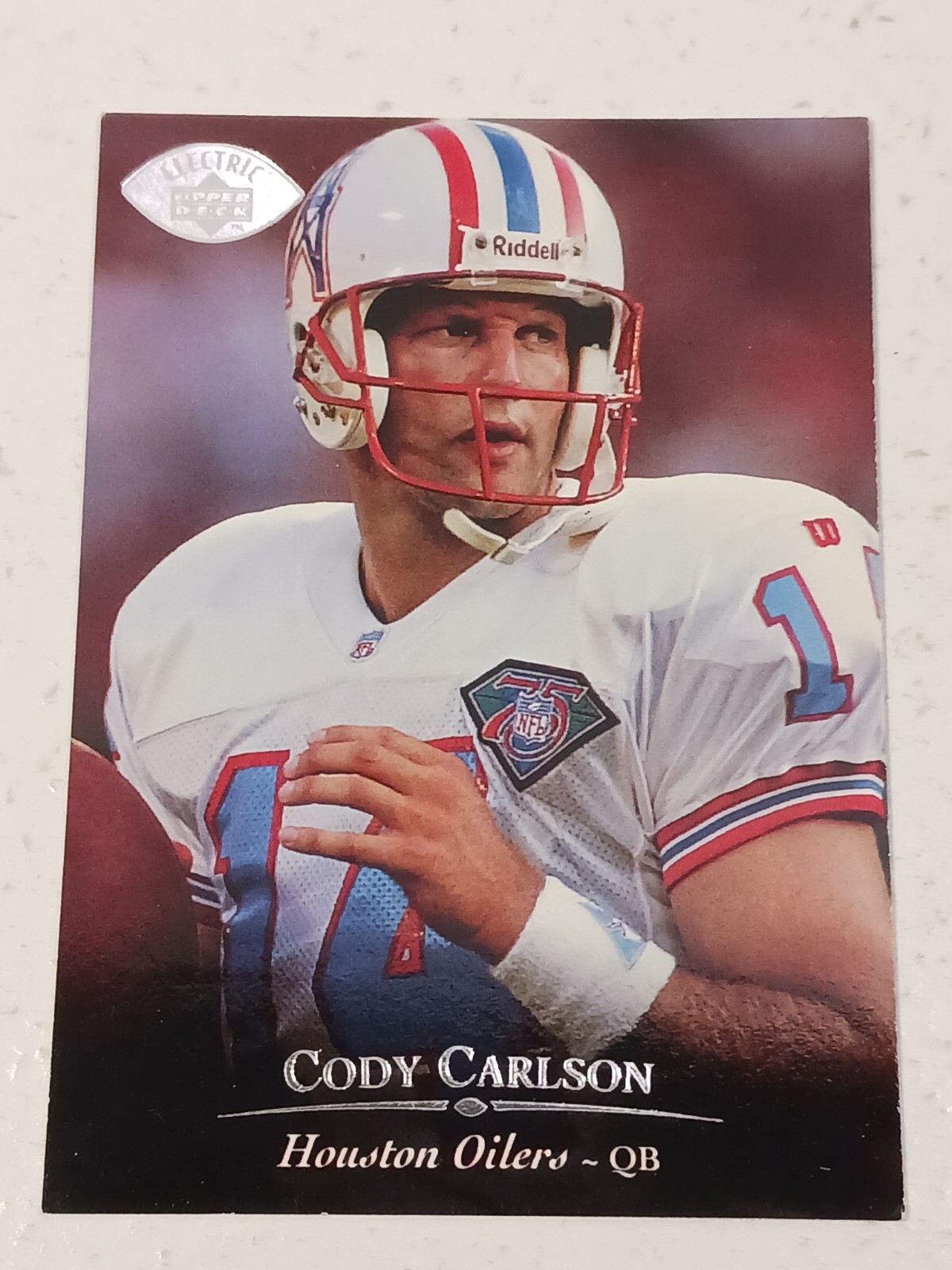 Cody Carlson Houston Oilers 1995 Upper Deck Electric Card #220 | eBay
