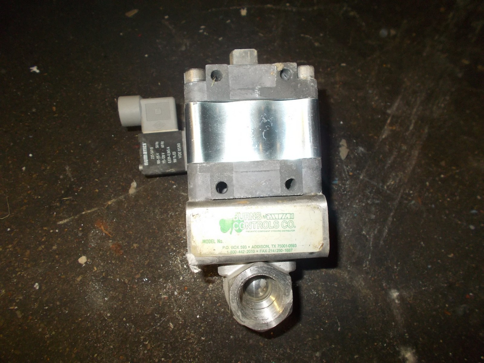 Burns Controls Valve Assembly w/ Apollo 3/4 & Numatics 237-569B *FREE ...