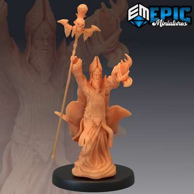Yellow Bishop Invoking | DnD Miniatures | Tabletop Gaming Miniature ...