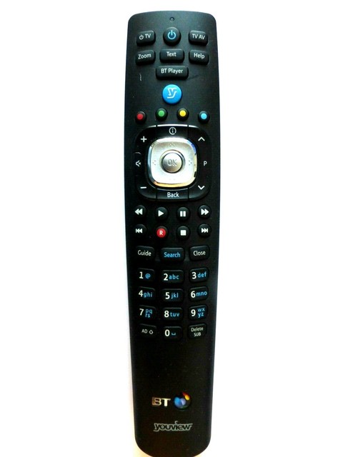 Genuine Original BT Youview Freeview Remote Control Rc3124703/02b ...