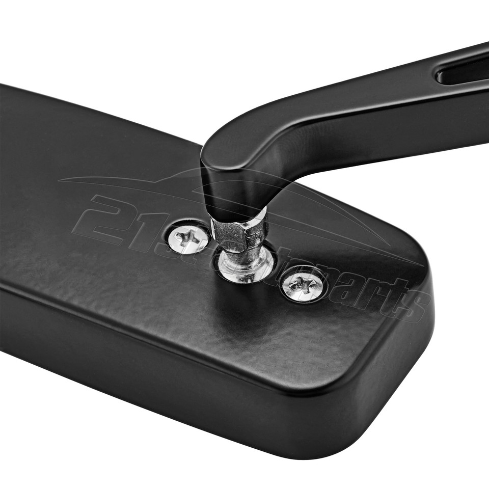 Rectangle Mirrors Fit Indian Scout Bobber Chieftain Classic Chief Dark ...