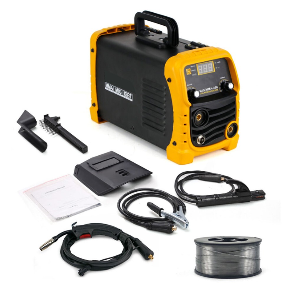 220V MIG250 Mini IGBT Gasless Welding Machine Portable MMA Gas ...