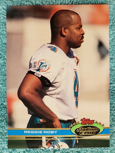 1991 STADIUM CLUB REGGIE ROBY #239 MIAMI DOLPHINS | eBay