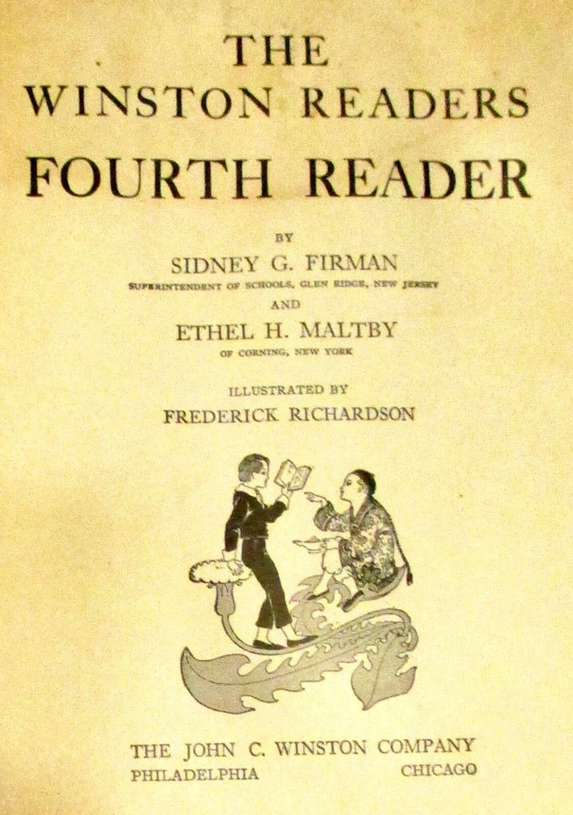 1918 The Winston Readers Fourth Reader Firman and Maltby H/C 306 Pages ...