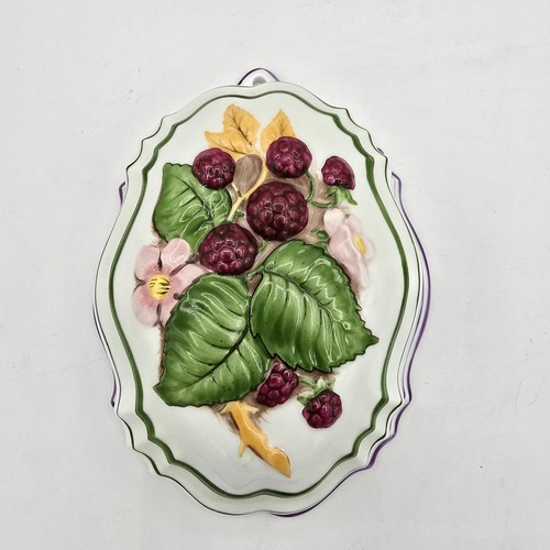 1986 Franklin Mint LE CORDON BLEU Jelly Mold RASPBERRIES Wall Hanging ...