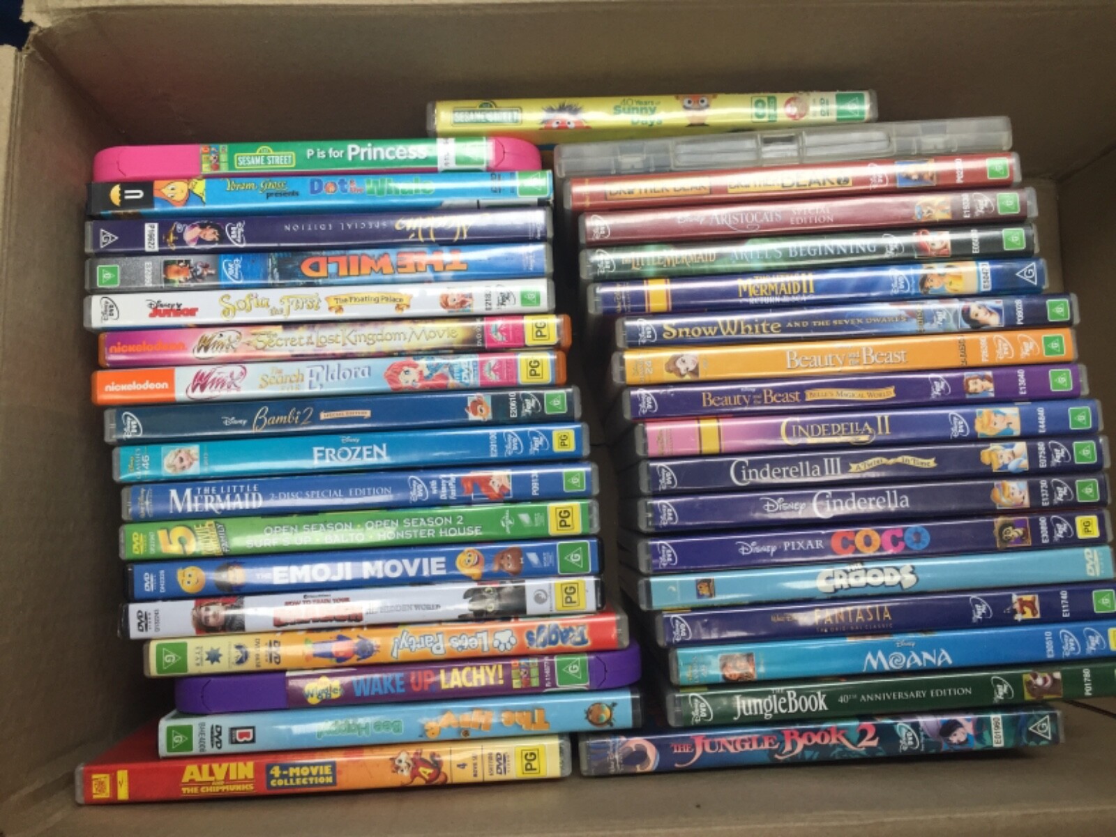Disney/ Disnep/ ABC/ Pixar Bulk Lot of 33 Kids DVD’s | eBay Australia